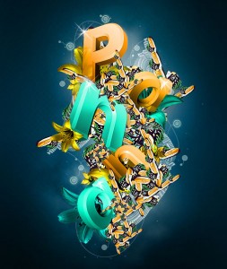 40+ Most Inspiring 3D Text Typography Designs | Naldz Graphics