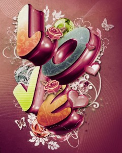 40+ Most Inspiring 3D Text Typography Designs | Naldz Graphics