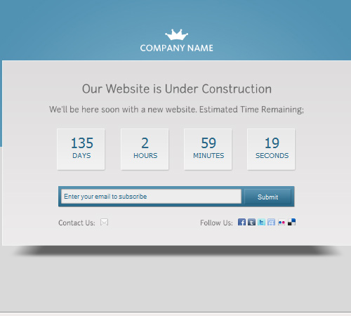 45+ Neat Coming Soon and Under Construction Templates | Naldz Graphics