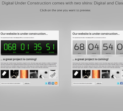45+ Neat Coming Soon and Under Construction Templates | Naldz Graphics