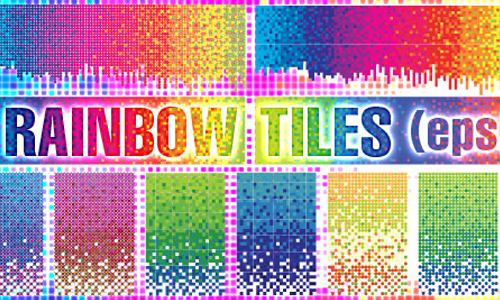 A Collection of 90+ Vibrant Rainbow Colored Patterns | Naldz Graphics