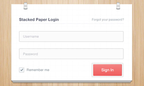 37 Free and Eye-catching PSD Login Forms | Naldz Graphics