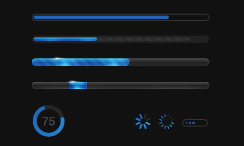 41 Eye-catching Progress and Loading PSD Files | Naldz Graphics