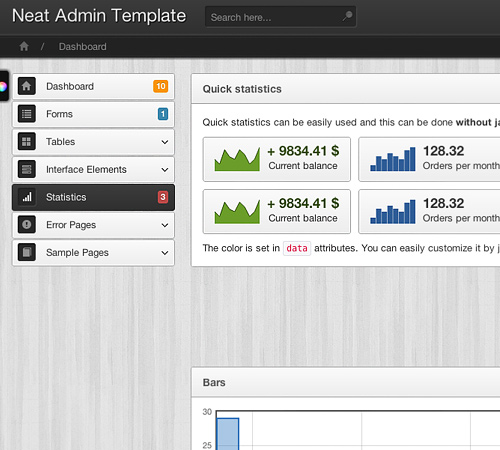 55 Premium Responsive Website Admin Templates | Naldz Graphics