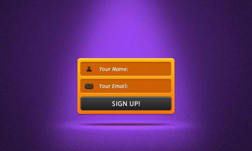 32 Beautifully Designed Newsletter Subscription Form PSD | Naldz Graphics