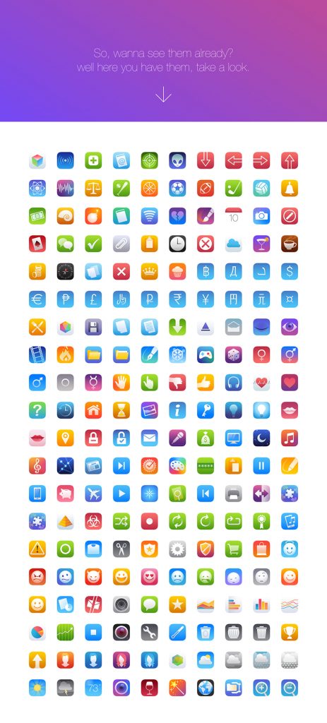 200 Free iOS App Icons